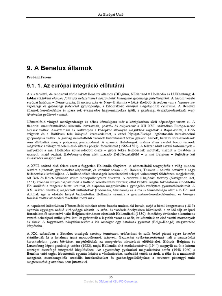 Benelux | PDF