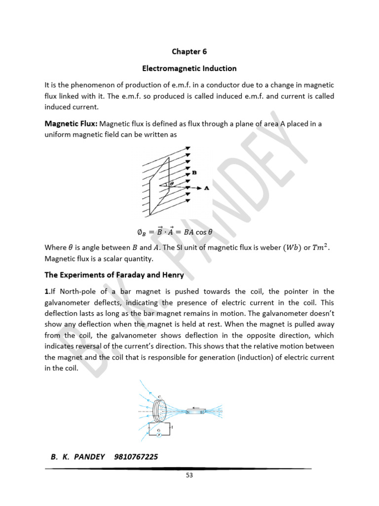 Chapter 6 | PDF | Electromagnetic Induction | Inductance