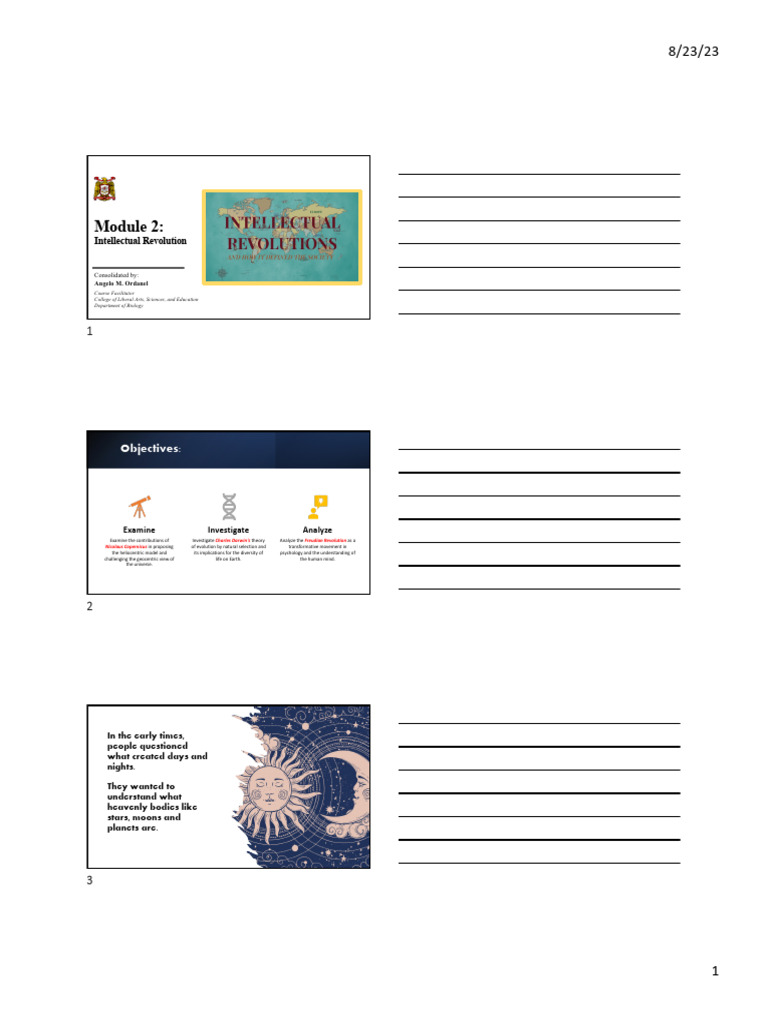 Module 2 - Handouts | PDF | Id | Tycho Brahe