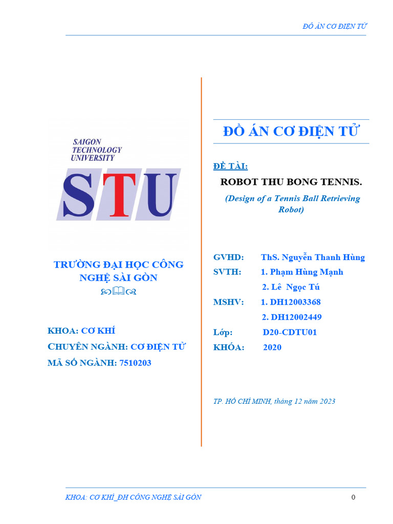 đồ án thầy hùng1 | PDF