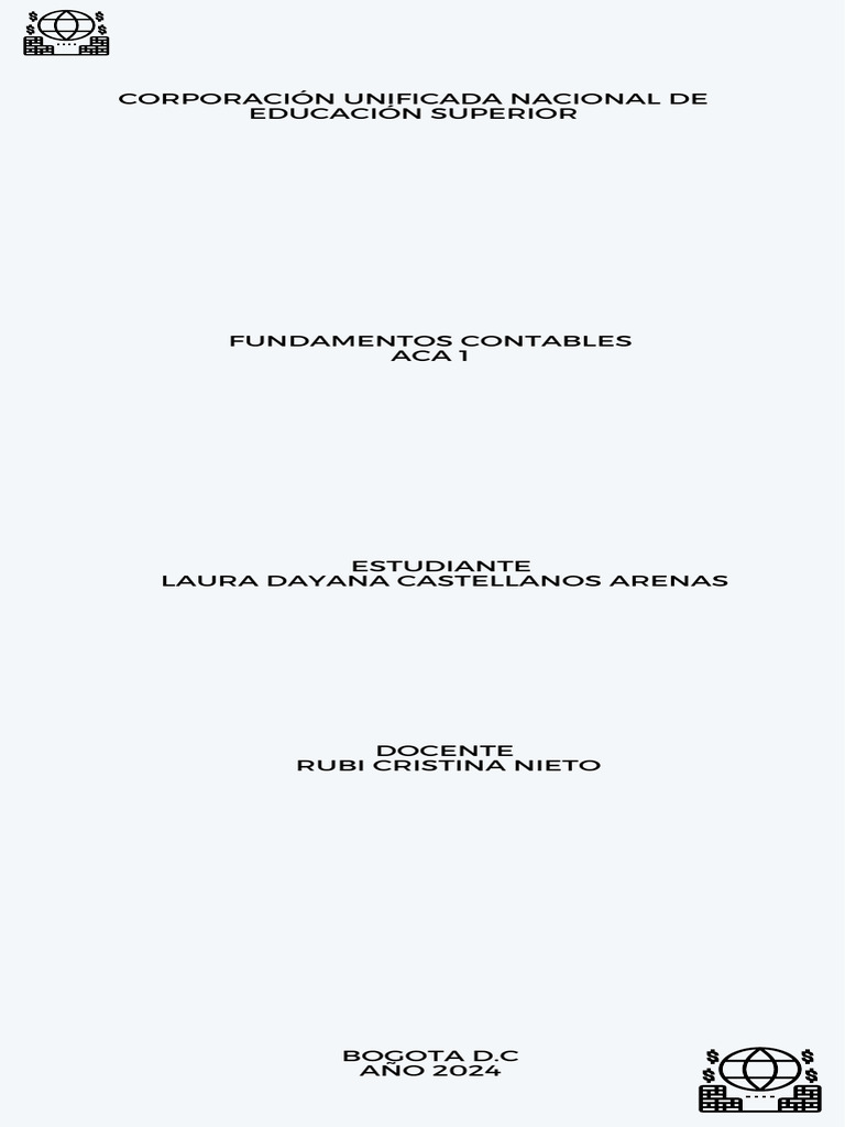 Aca 1 - Fundamentos Contables | PDF | Contabilidad | Business