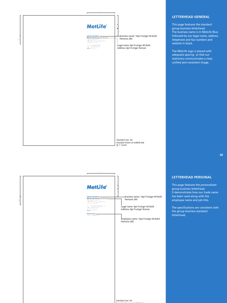 Letterhead Metlife | PDF | Met Life | Logos