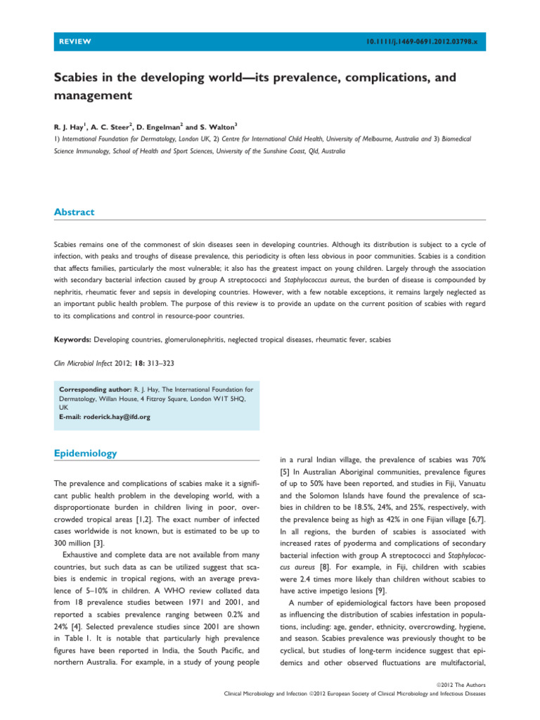 SCABIES | PDF | Immune System | Inflammation