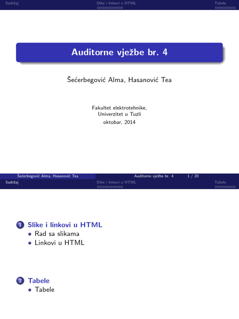 7.HTML3 - Slike I Linkovi | PDF | Hyperlink | Hypertext