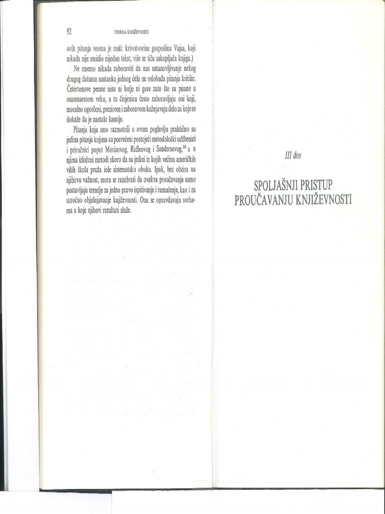 R. Velek, O. Voren, Spoljašnji Pristup-1 | PDF
