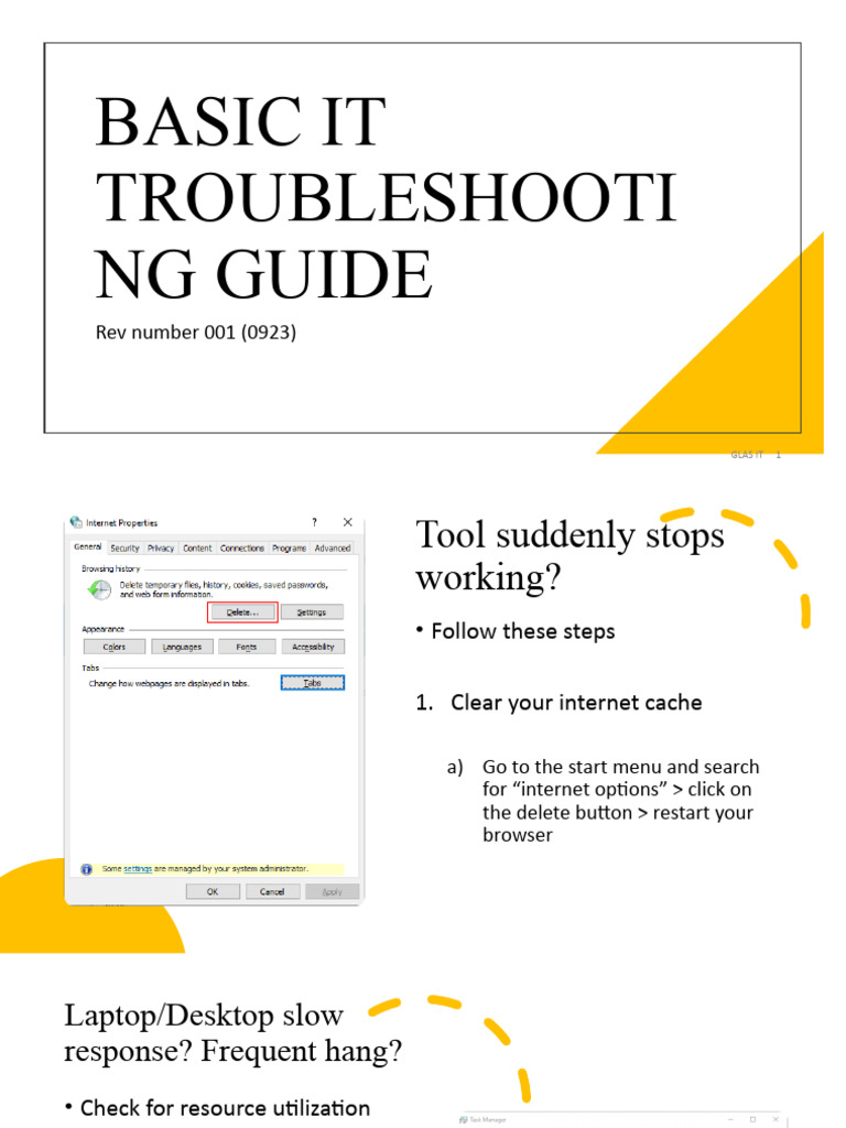 Basic It Troubleshooting Guide For Team Leads | PDF | Operating System ...