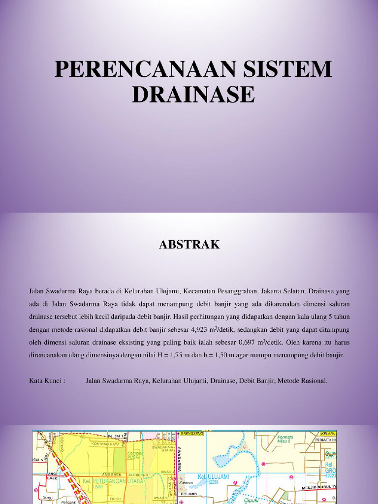 Perencanaan Sistem Drainase | PDF