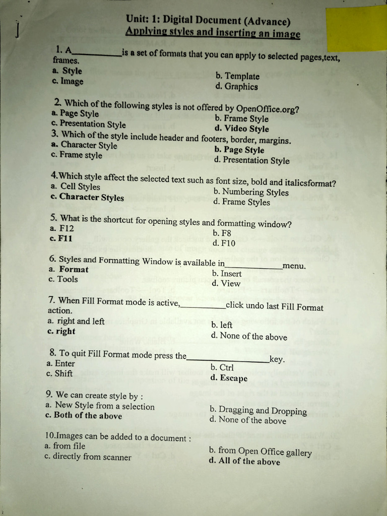 Unit 1 CH 1-Applying Styles and Inserting An Image | PDF | Point And Click | Window (Computing)