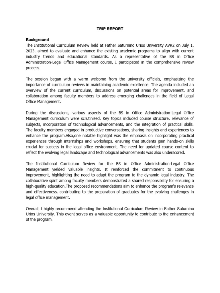 Report (FINAL) | PDF | Curriculum | Cognition