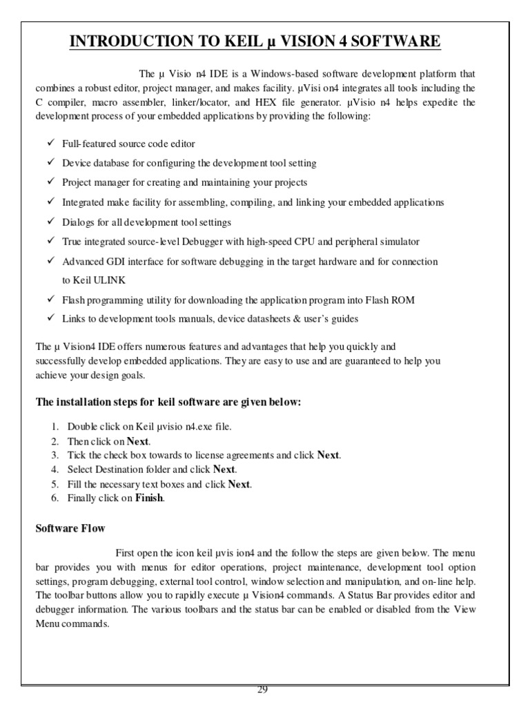 Keil µVision 4 Software Guide | PDF | Flash Memory | Integrated Development Environment