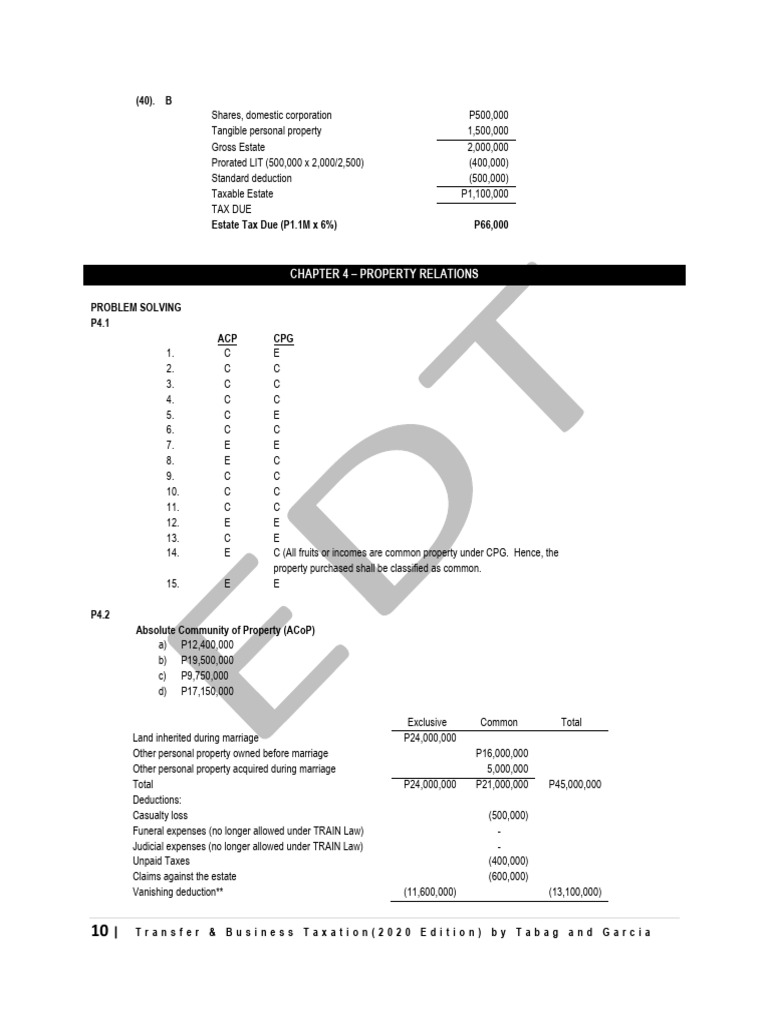 Estate Tax Calculation Guide 2020 | PDF | Estate Tax In The United ...
