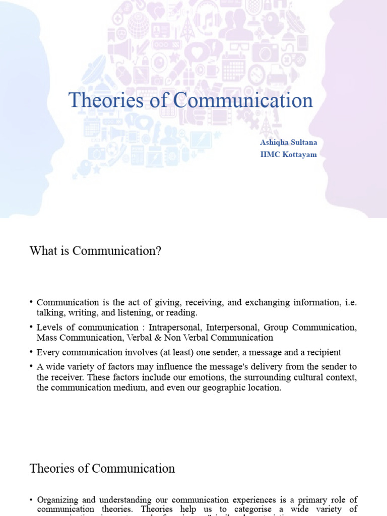 Theories of Communication-1 | PDF | Frankfurt School | Critical Theory