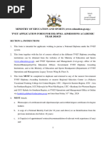 National Diploma Application Form 2024-2025 | PDF | Identity Document ...