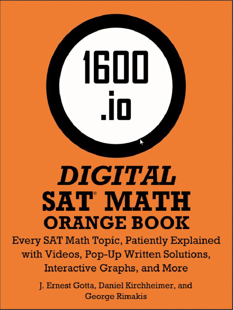 1600.lo. Digital Sat Math - Orange Book | PDF
