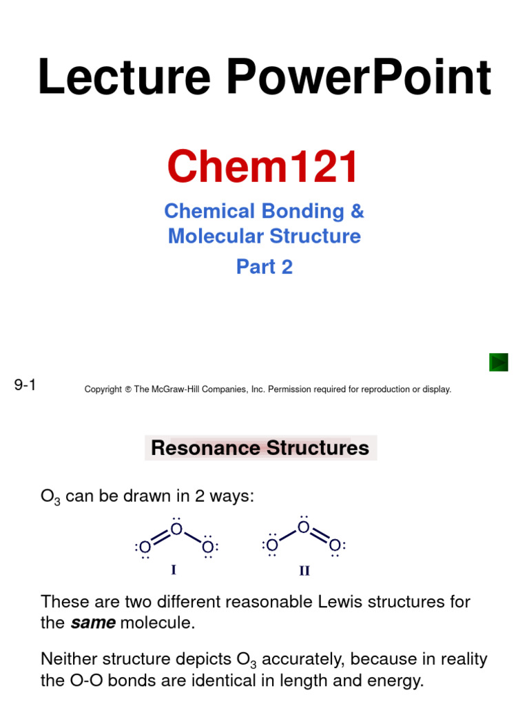 4 - Chemical Bonding & Molecular Structure (Part 2) - Lecture ...