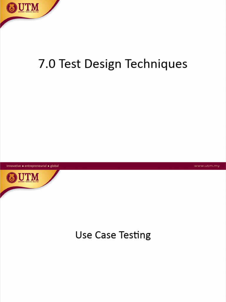 Topic 7a_Test Design Techniques_Part 3_Use Case Testing | PDF | Use ...