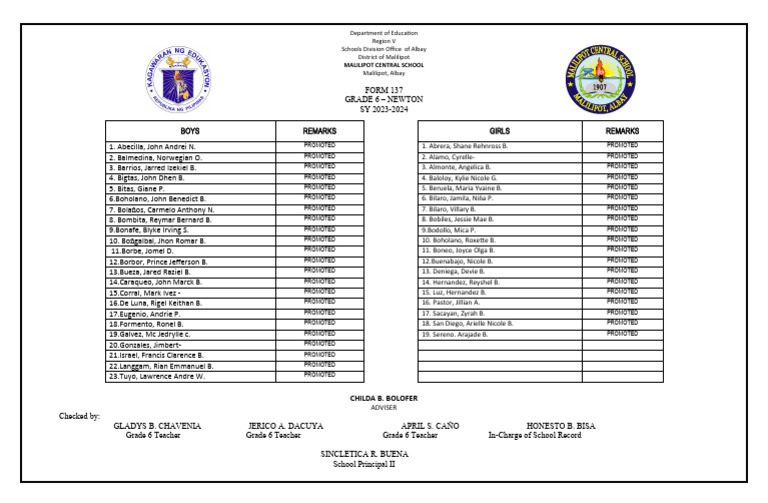 form-137-coverSY-2023-2024 | PDF