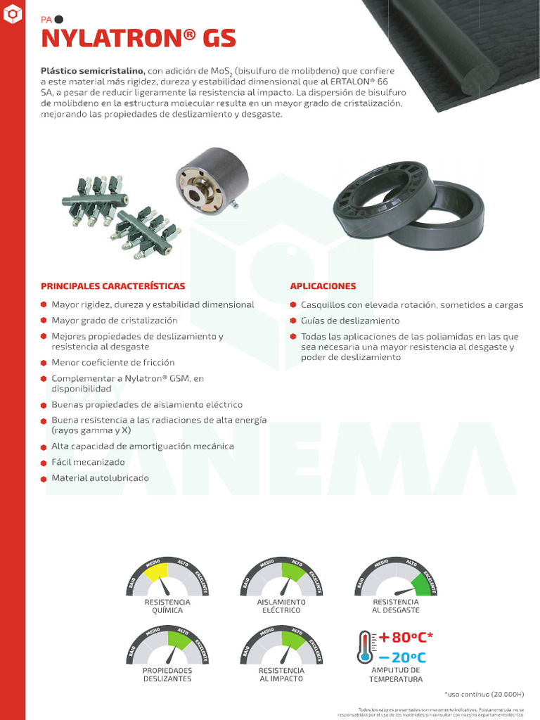 Nylatron Gs Es - 2102 | PDF