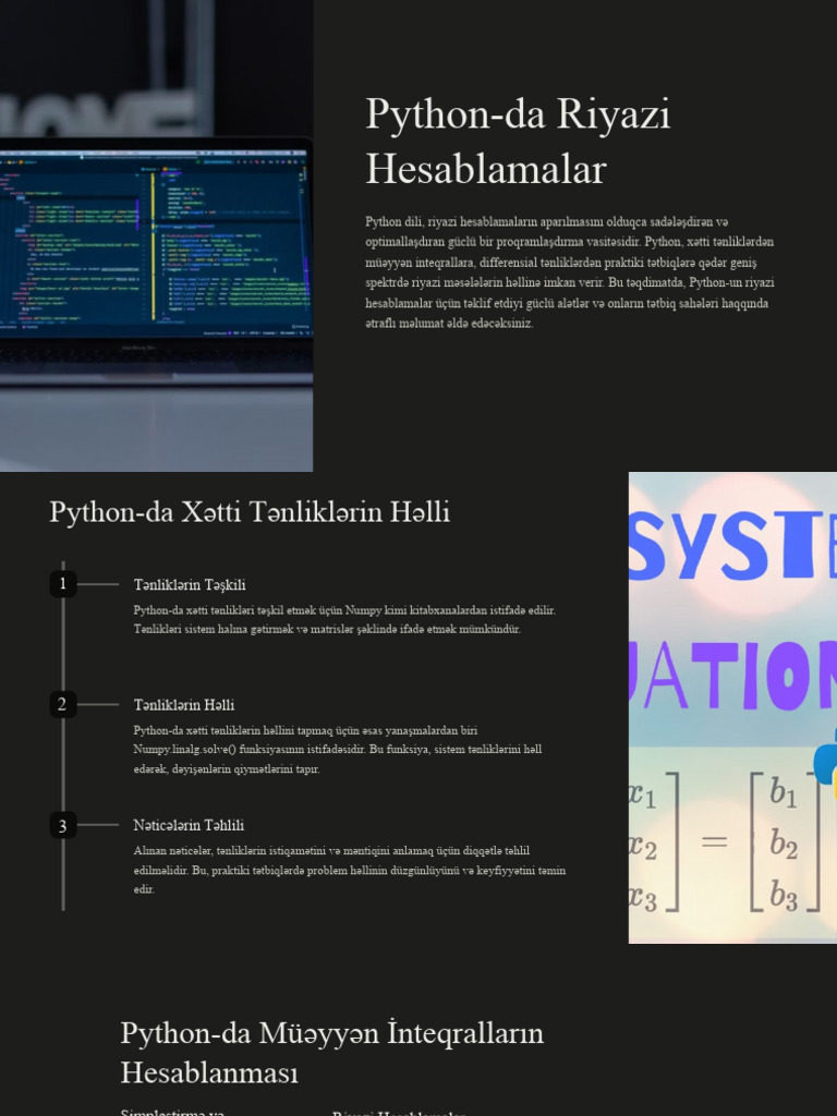 Python-da-Riyazi-Hesablamalar (1) .PPTX - 20240430 - 095442 - 0000 | PDF