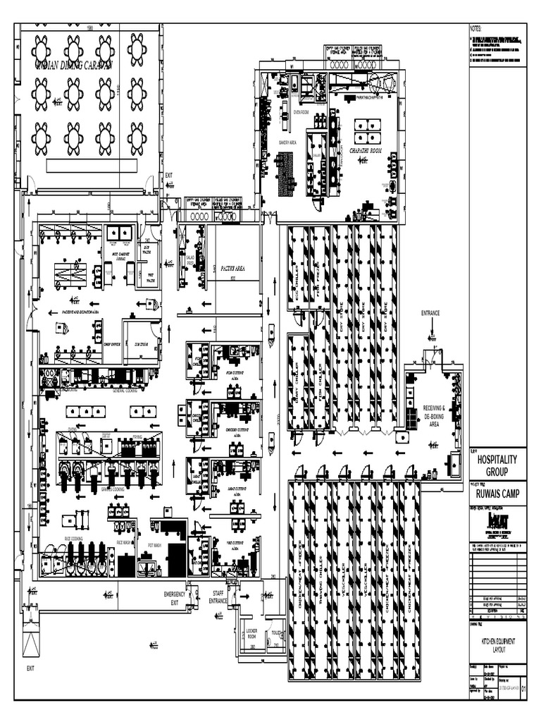Ruwais Camp Kitchen Layout Rev 01, 2nd Sep 21 | PDF | Cooking | Grilling