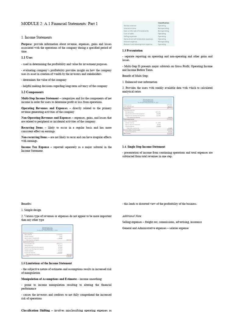 Understanding Financial Statements Basics Pdf Equity Finance Stocks