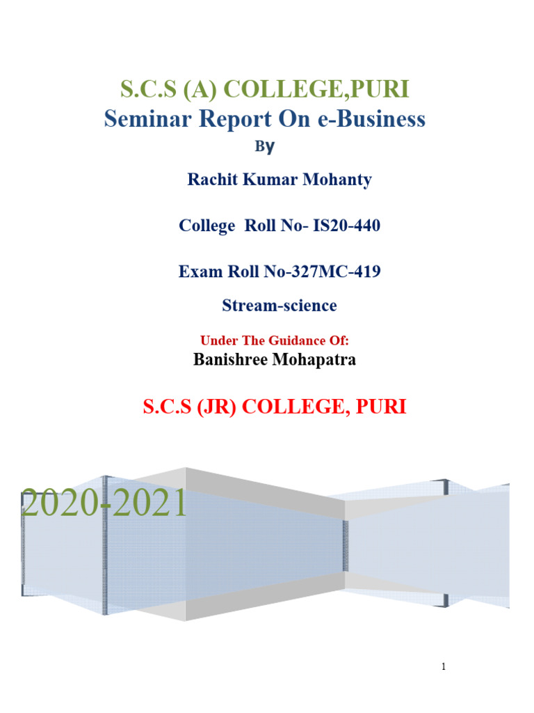 E Business Project Report | PDF | E Commerce | Retail