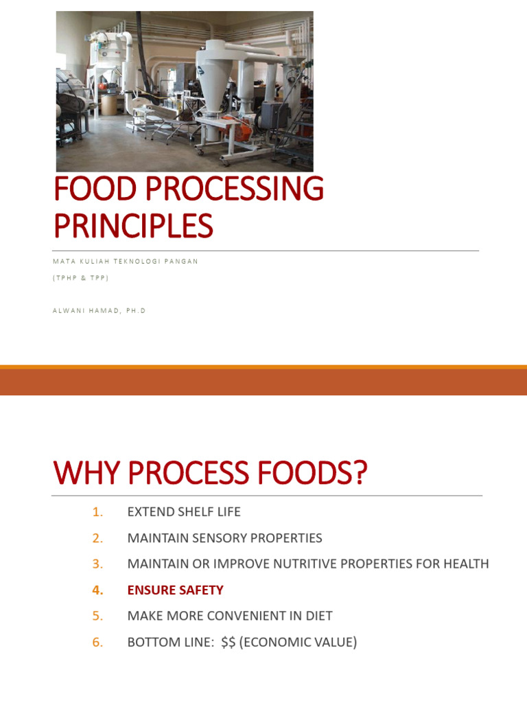 5 Intro Food Processing | PDF | Chemistry | Food Science 5 Intro Food Processing | PDF | Chemistry | Food Science