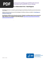 Hand Hygeine Form | PDF