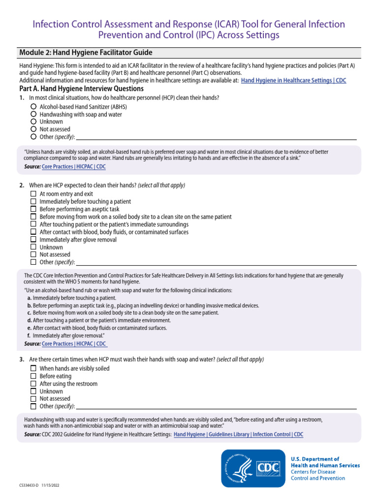 IPC Mod2 Hand Hygiene 508 | Download Free PDF | Hand Washing | Hygiene