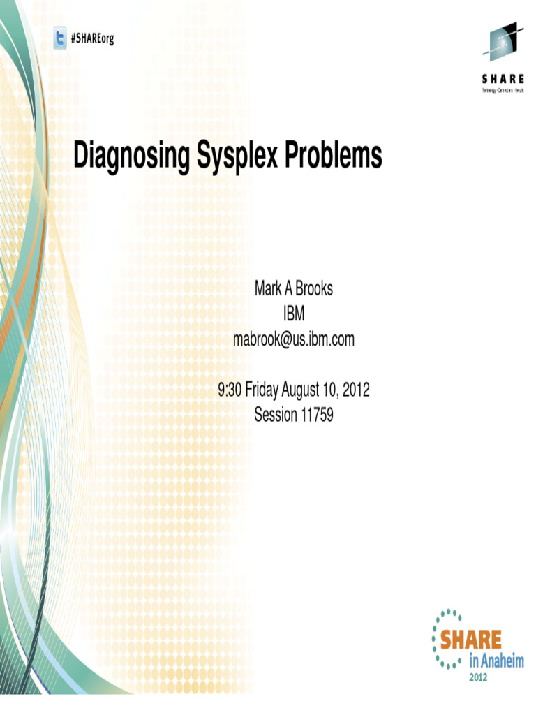 Sysplex Diagnosis Handout Slides (1) | PDF | Computer Architecture | Computing