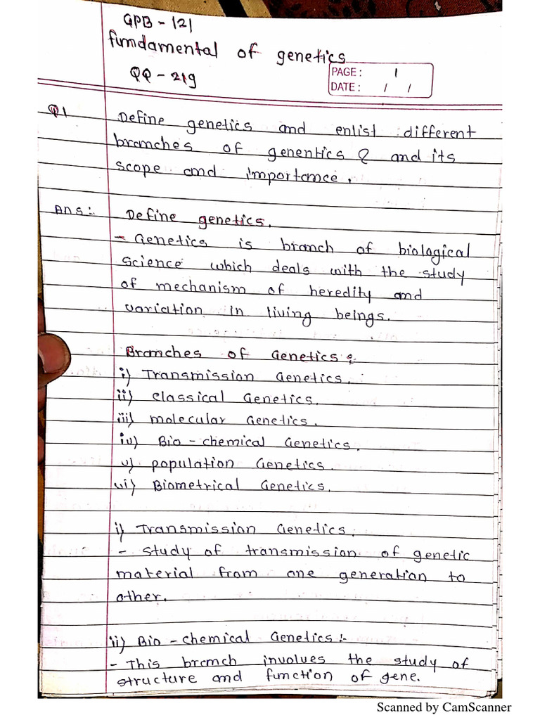 GPB 121 Short Notes | PDF