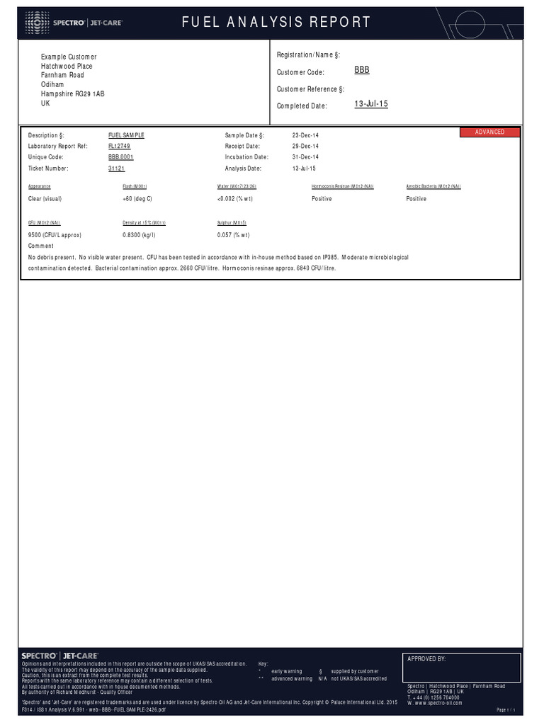 Spectro_Marine_Sample_Fuel_Report | PDF