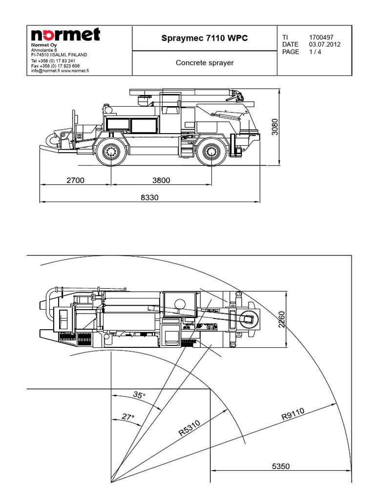 Normet Spraymec 7110 WPC Overview | PDF | Pump | Washing Machine
