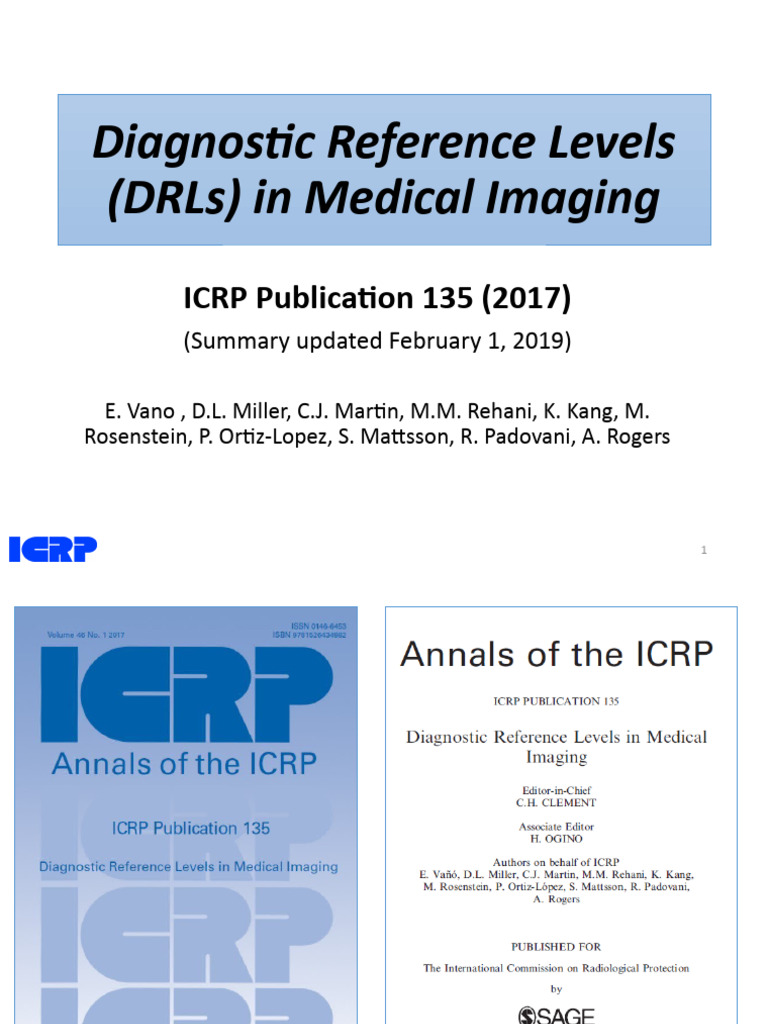 ICRP 135 Diagnostic Reference Levels (DRLS) in Medical Imaging | PDF | Medical Imaging | Ct Scan