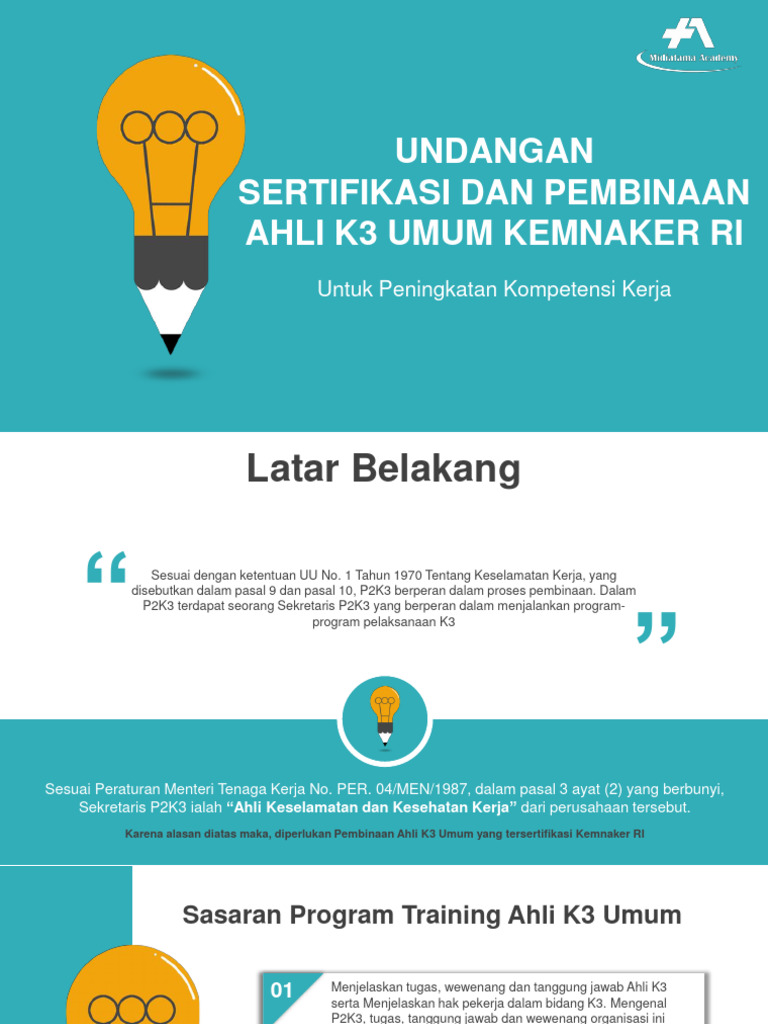 Pelatihan Ahli K3 Umum 2023 | PDF