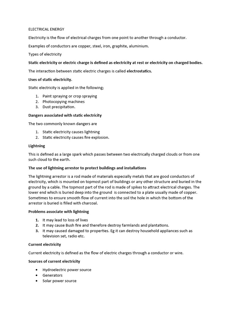 Electrical Energy | PDF | Transformer | Series And Parallel Circuits