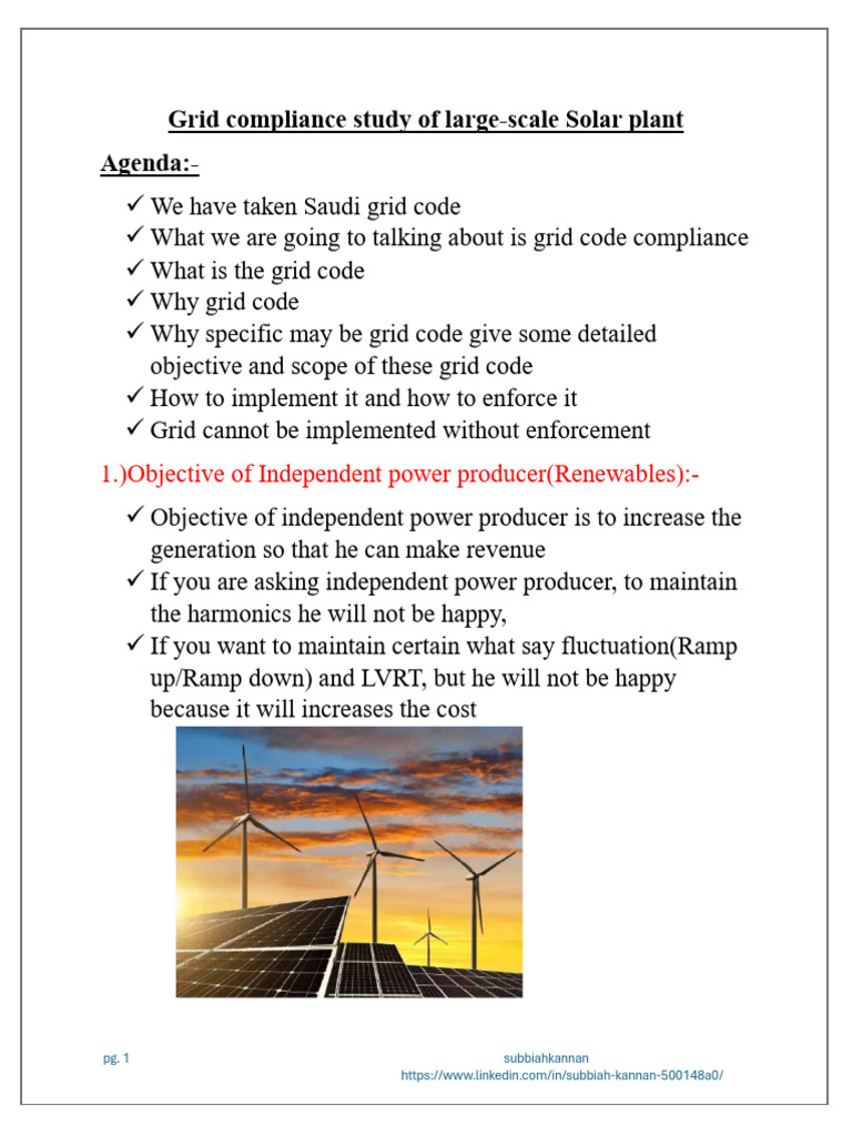Saudi Grid Code Compliance Study | PDF | Electrical Grid | Electric ...