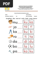 Modul Belajar Membaca ANAK TK Dan PAUD | PDF