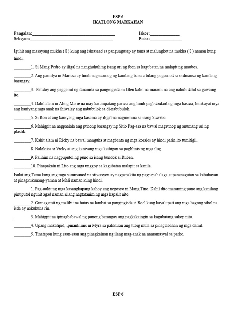 Esp 6 QZ | PDF