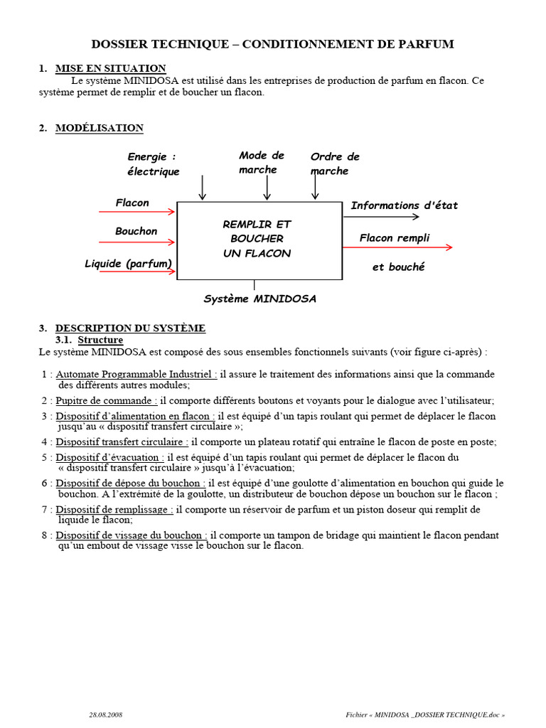 Dossier Technique : Système MINIDOSA | PDF