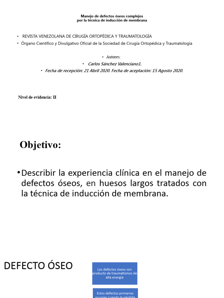 Tecnica de Masquelet | PDF | Hueso | Traumatologia