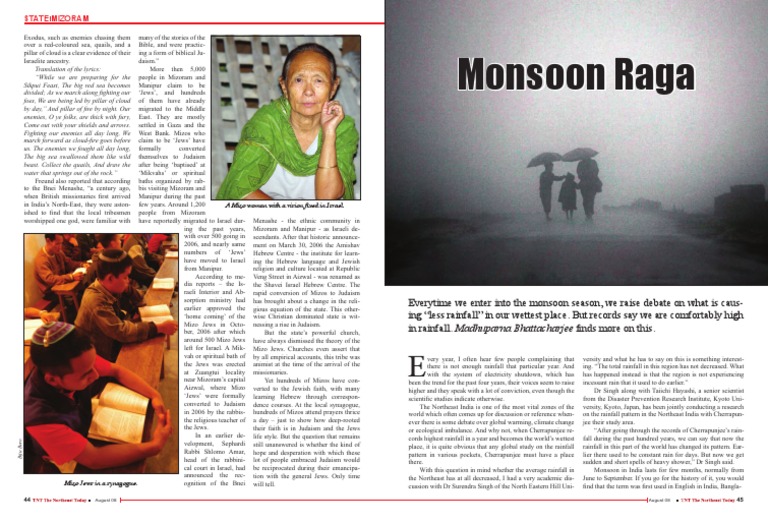 Monsoon Raga: The Band State Mizoram | PDF | Jews And Judaism ...