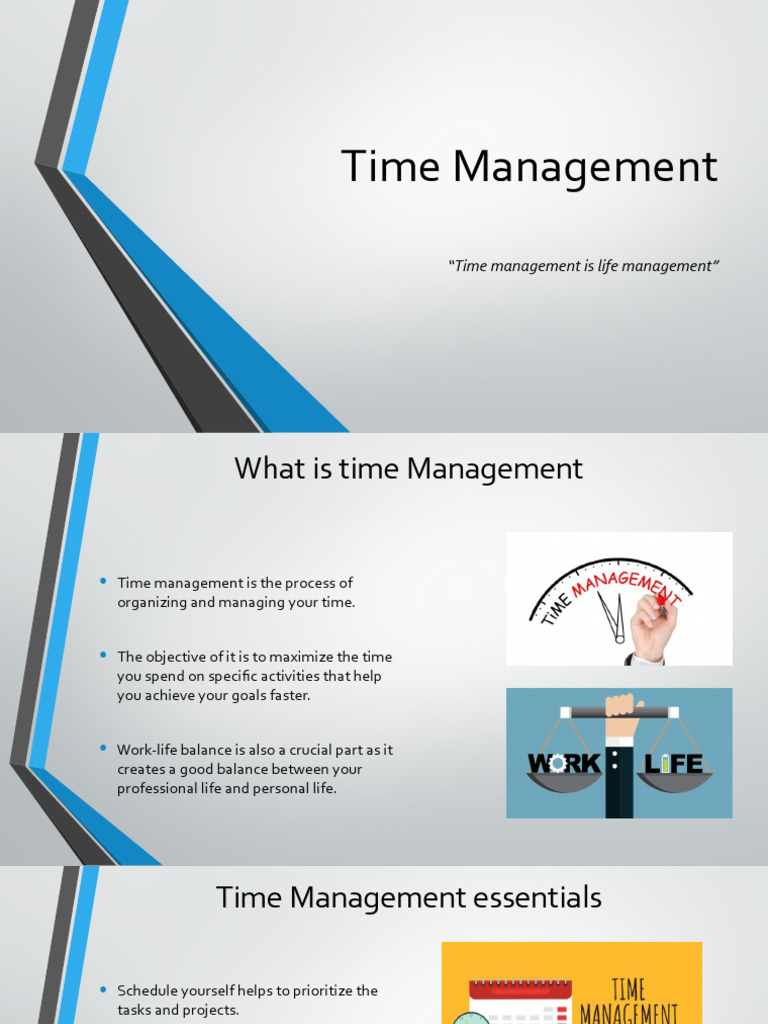 Time Management Presentation_Ahmad Waqqas | PDF