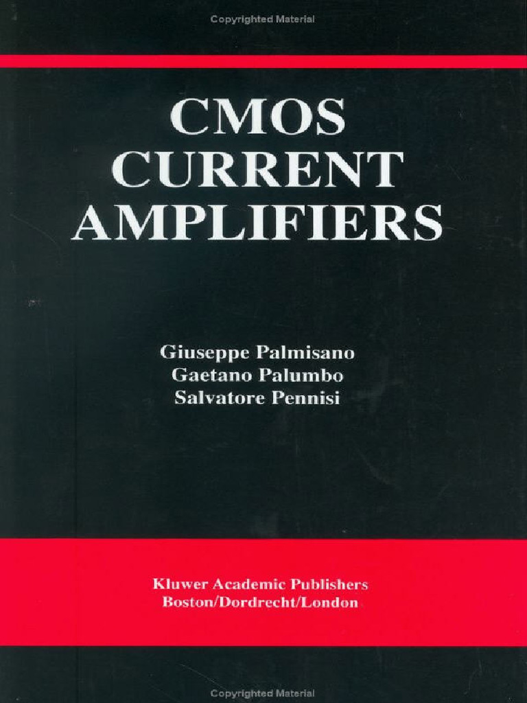 Cmos Current Amplifiers-Springer (1999) | PDF