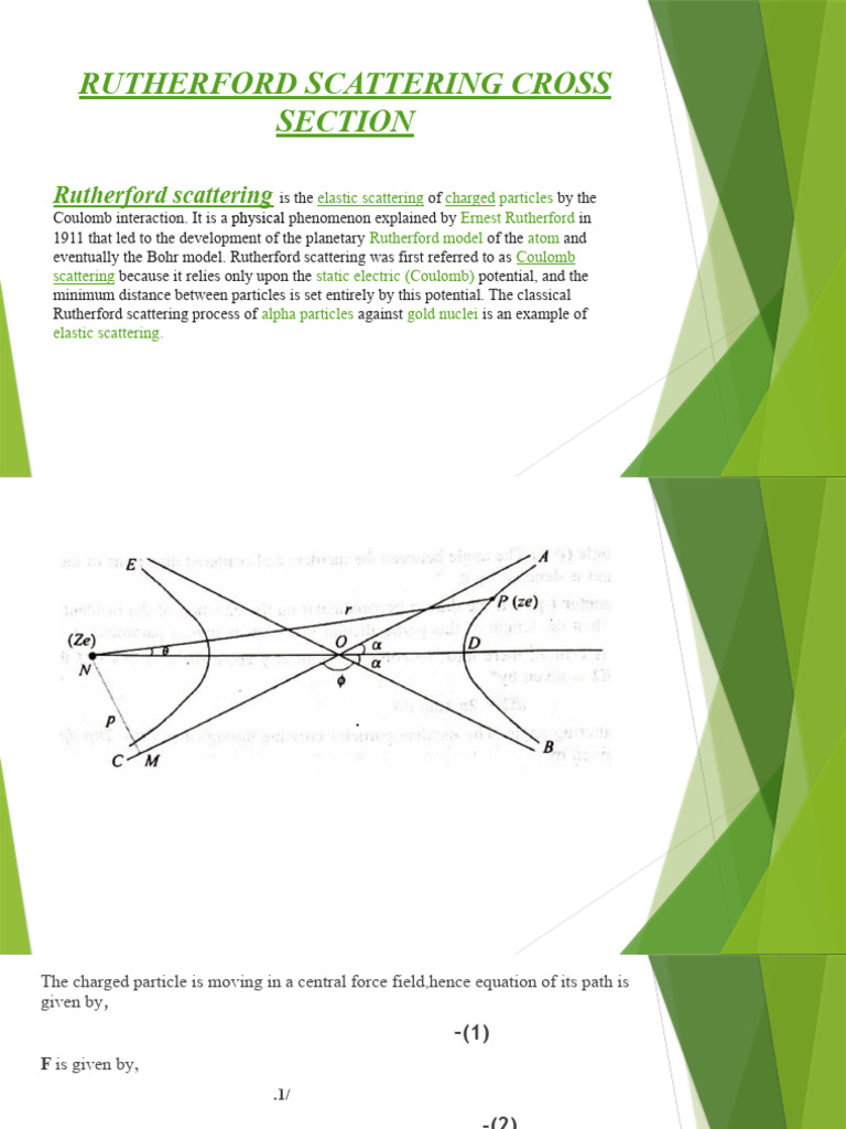 Rutherford Scattering Cross Section New | PDF