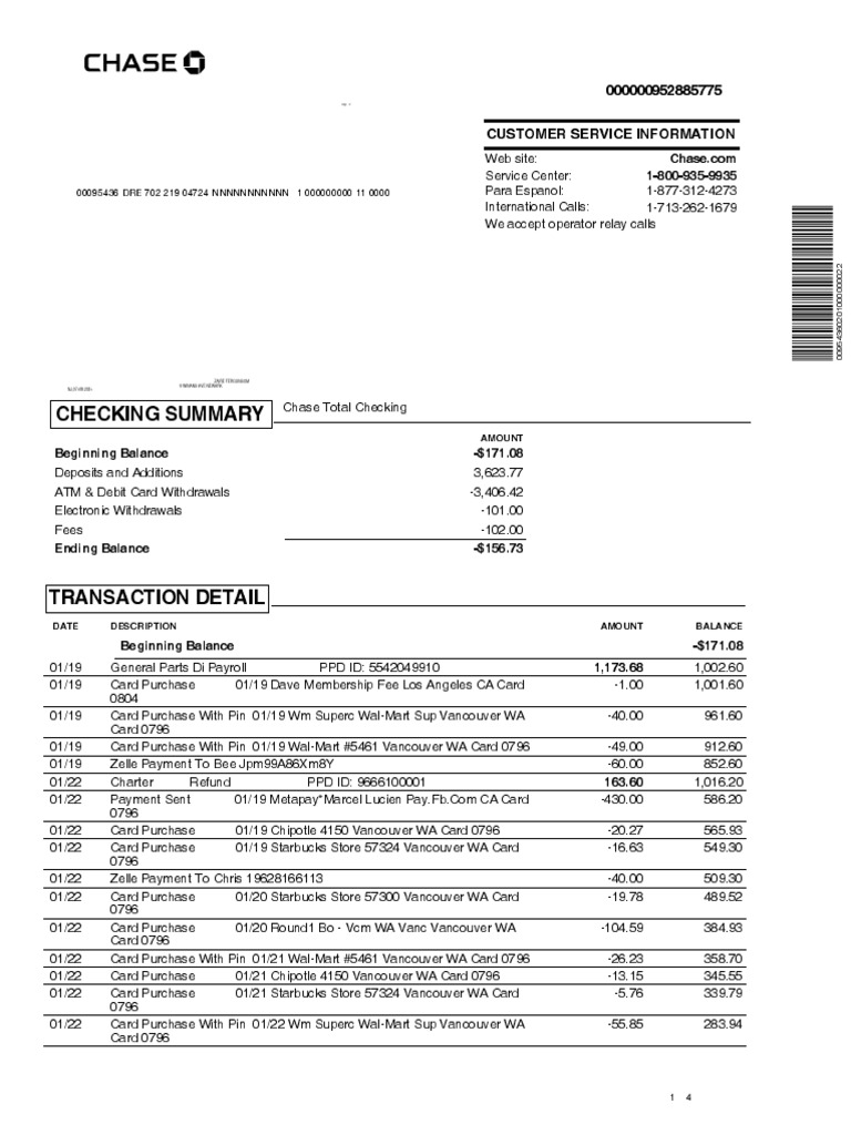 Statement | PDF | Overdraft | Debit Card