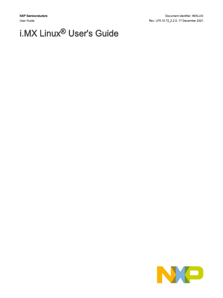 i.MX Linux Users Guide | PDF | Booting | Operating System Technology