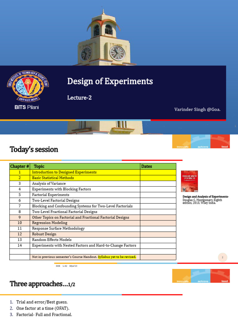 DOE L-02 C-01 Introduction C02 Basic Statistical Methods | PDF ...