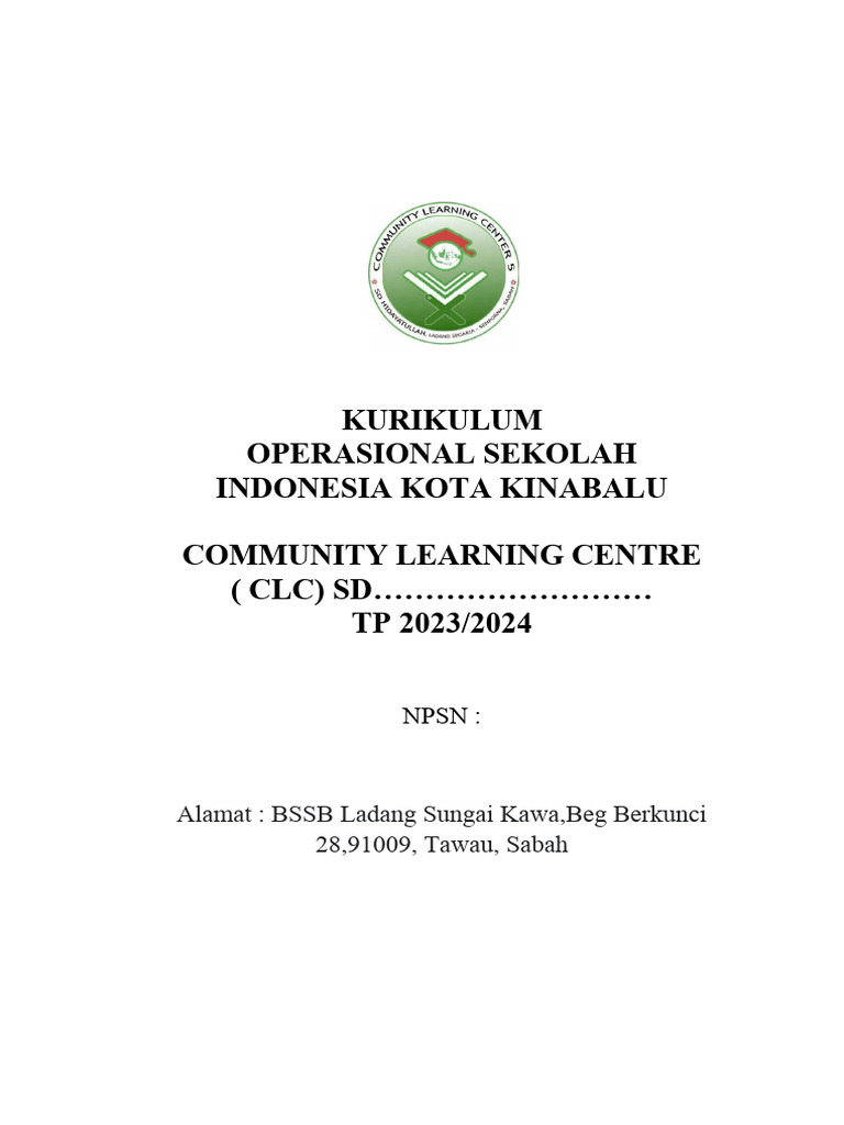 Cover, Halaman Pengesahan, Rekomendasi Dan Kata Pengantar, Daftar Isiko CLC | PDF