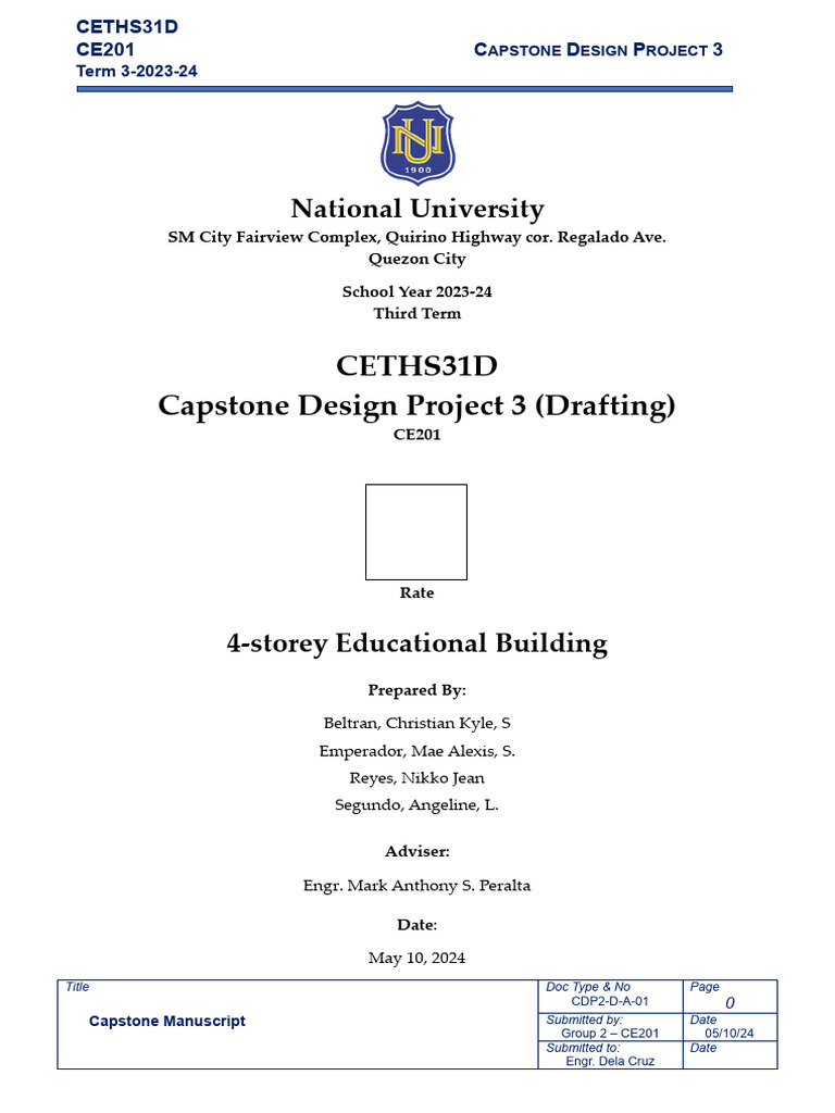 GRP 2 Capstone Revise | PDF | Concrete | Foundation (Engineering)